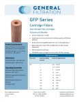 Resin Bonded Filter Cartridges – General Filtration